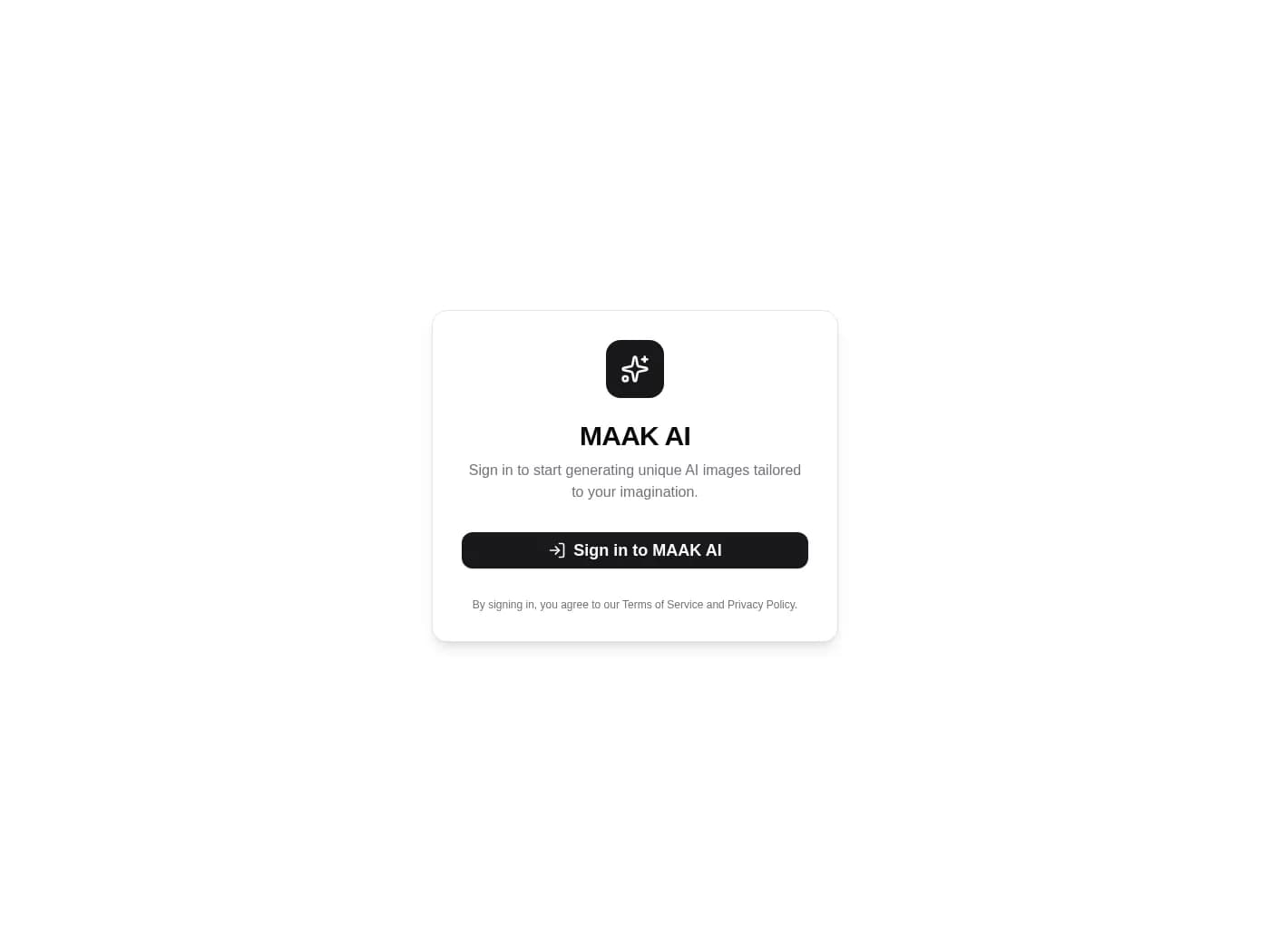 MAAK AI Image Generator