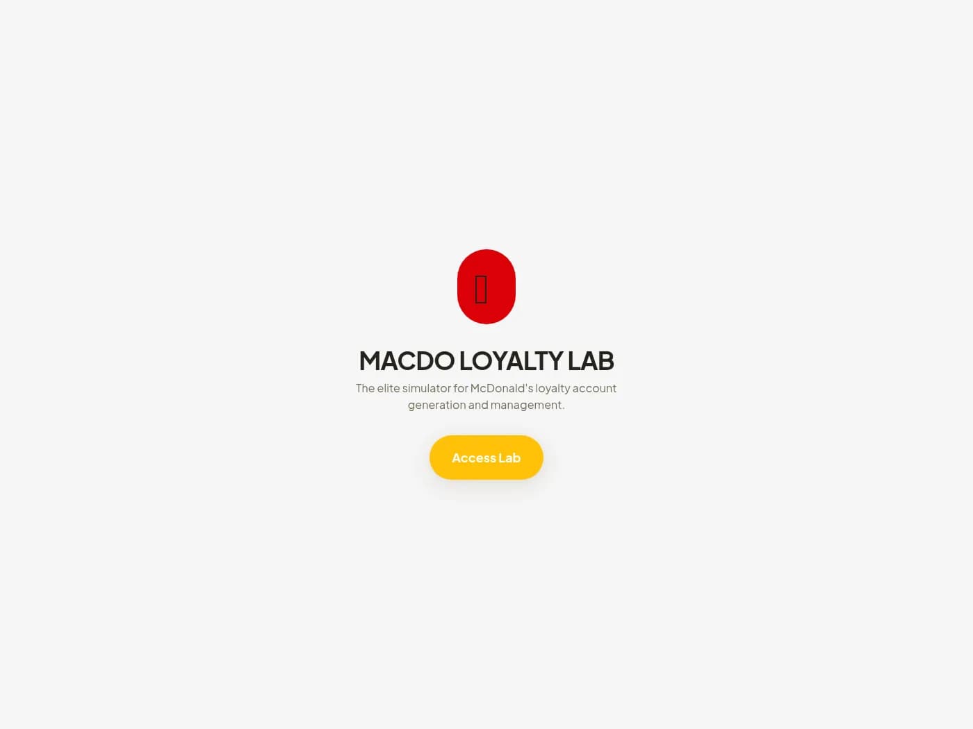 Macdo Loyalty Generator