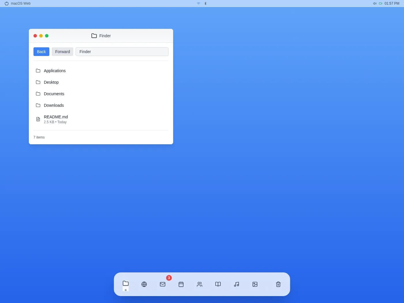 MacOS Web Experience