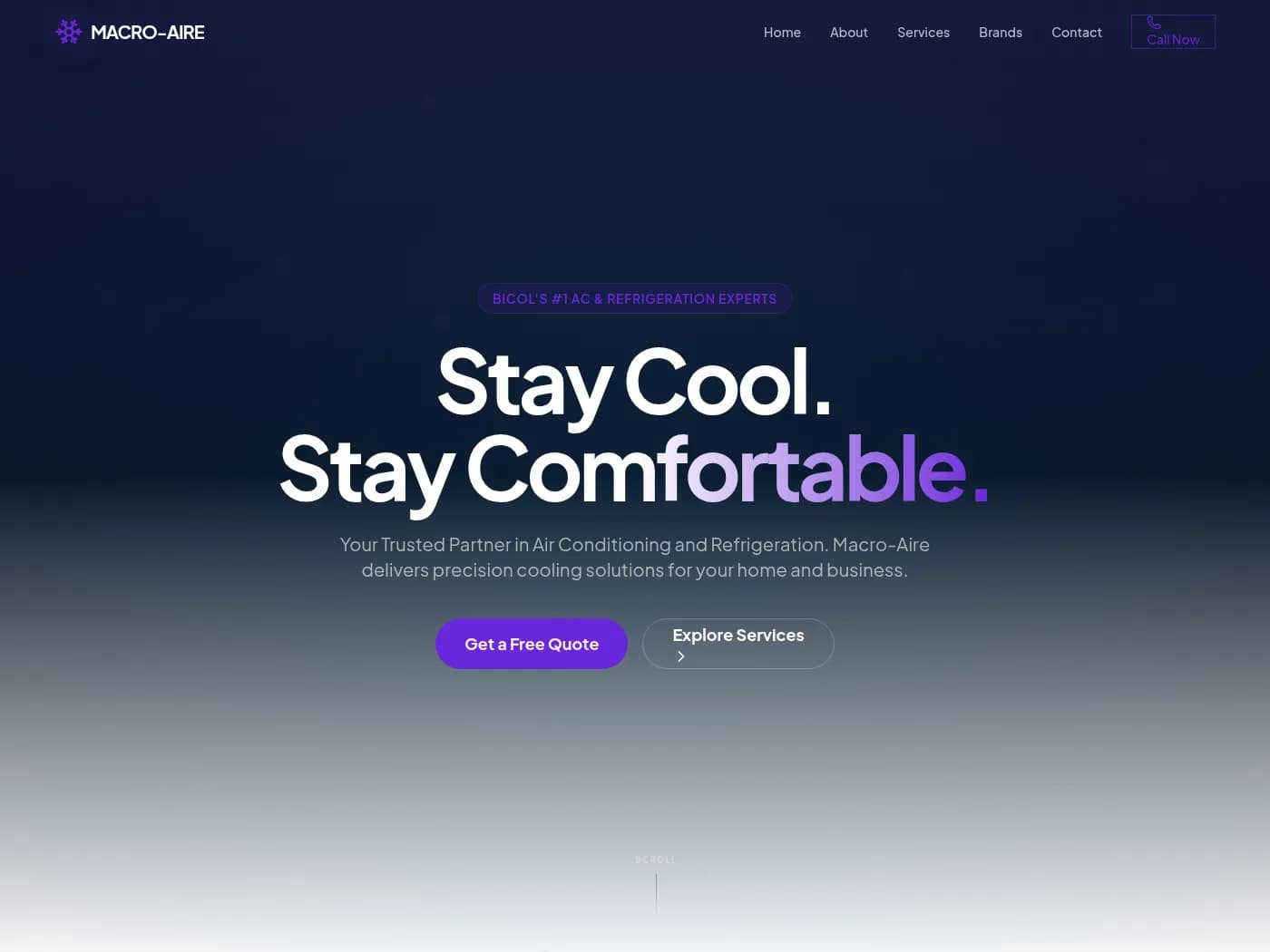 Macro-Aire Website Redesign