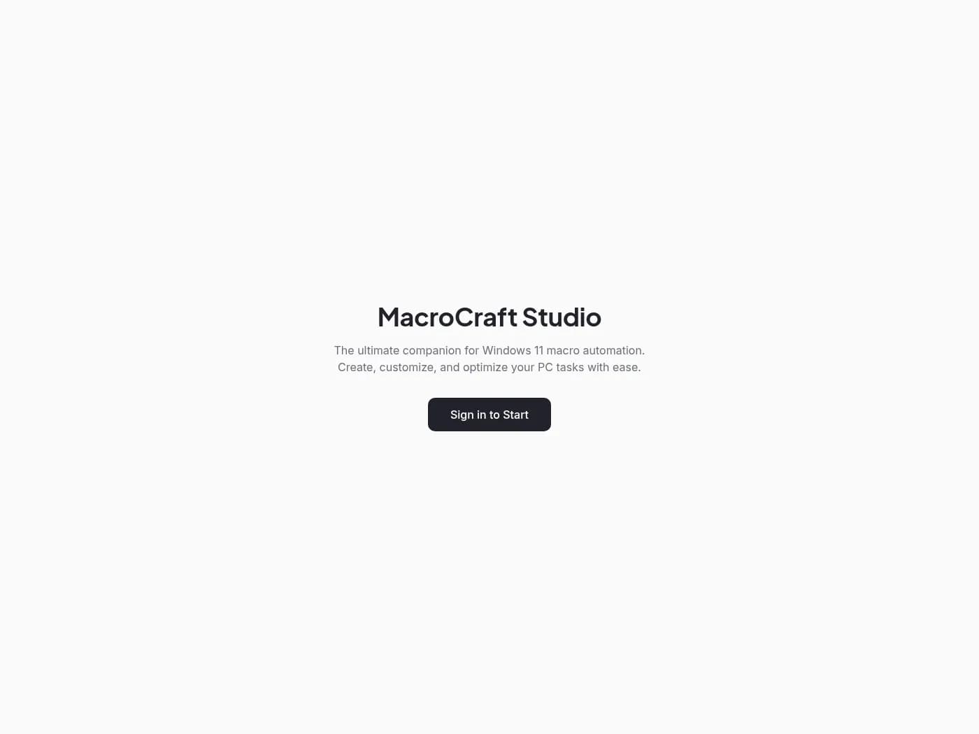 MacroCraft Studio
