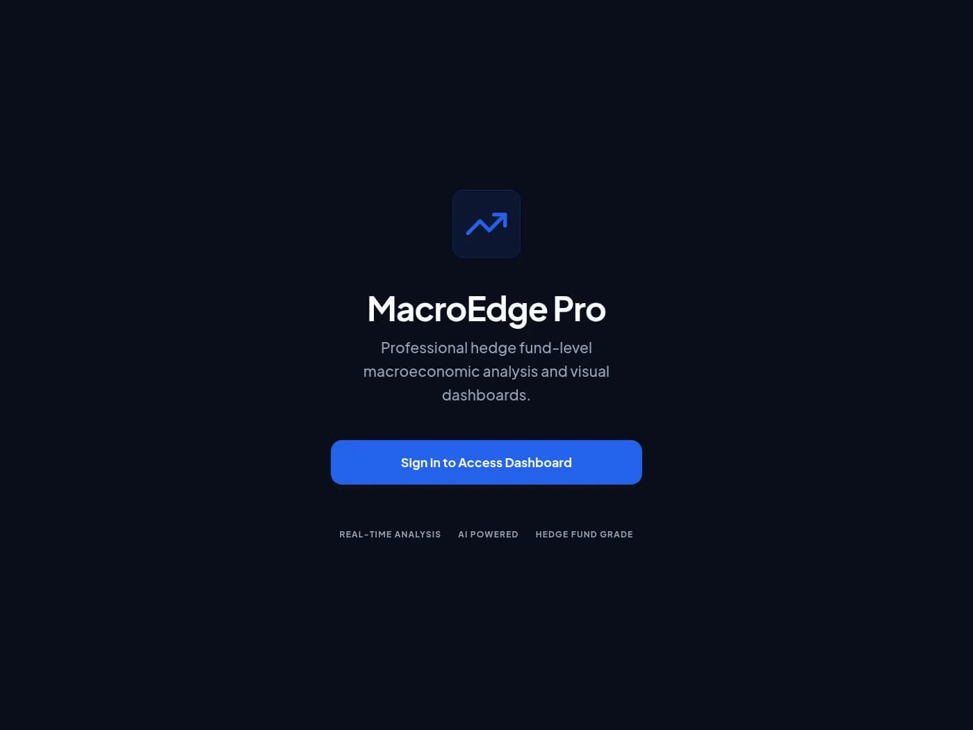 MacroEdge Dashboard Pro