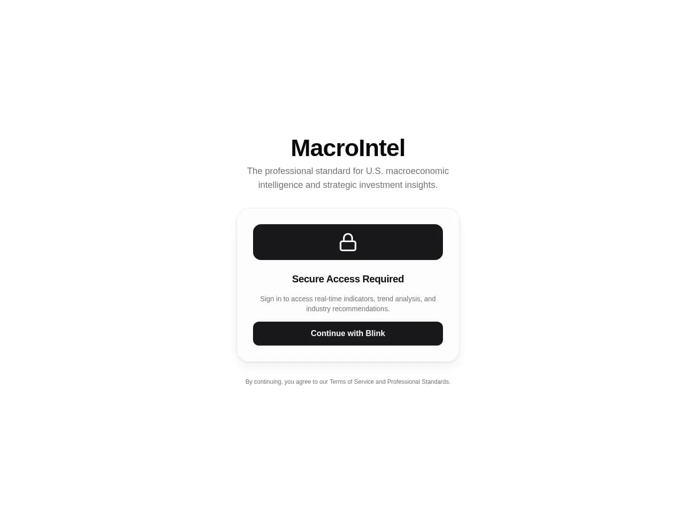 MacroIntel Dashboard