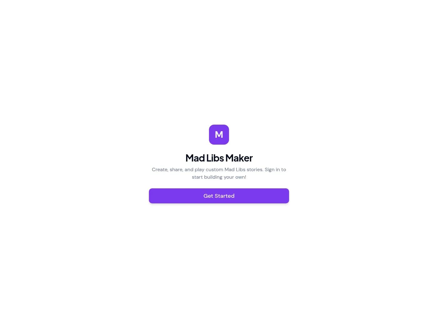 Mad Libs Maker