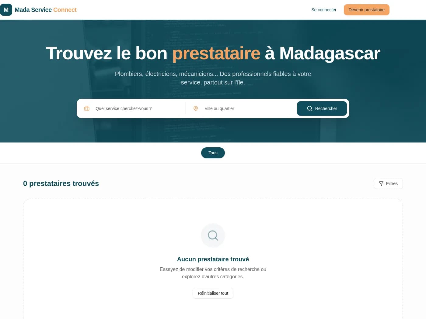 Mada Service Connect