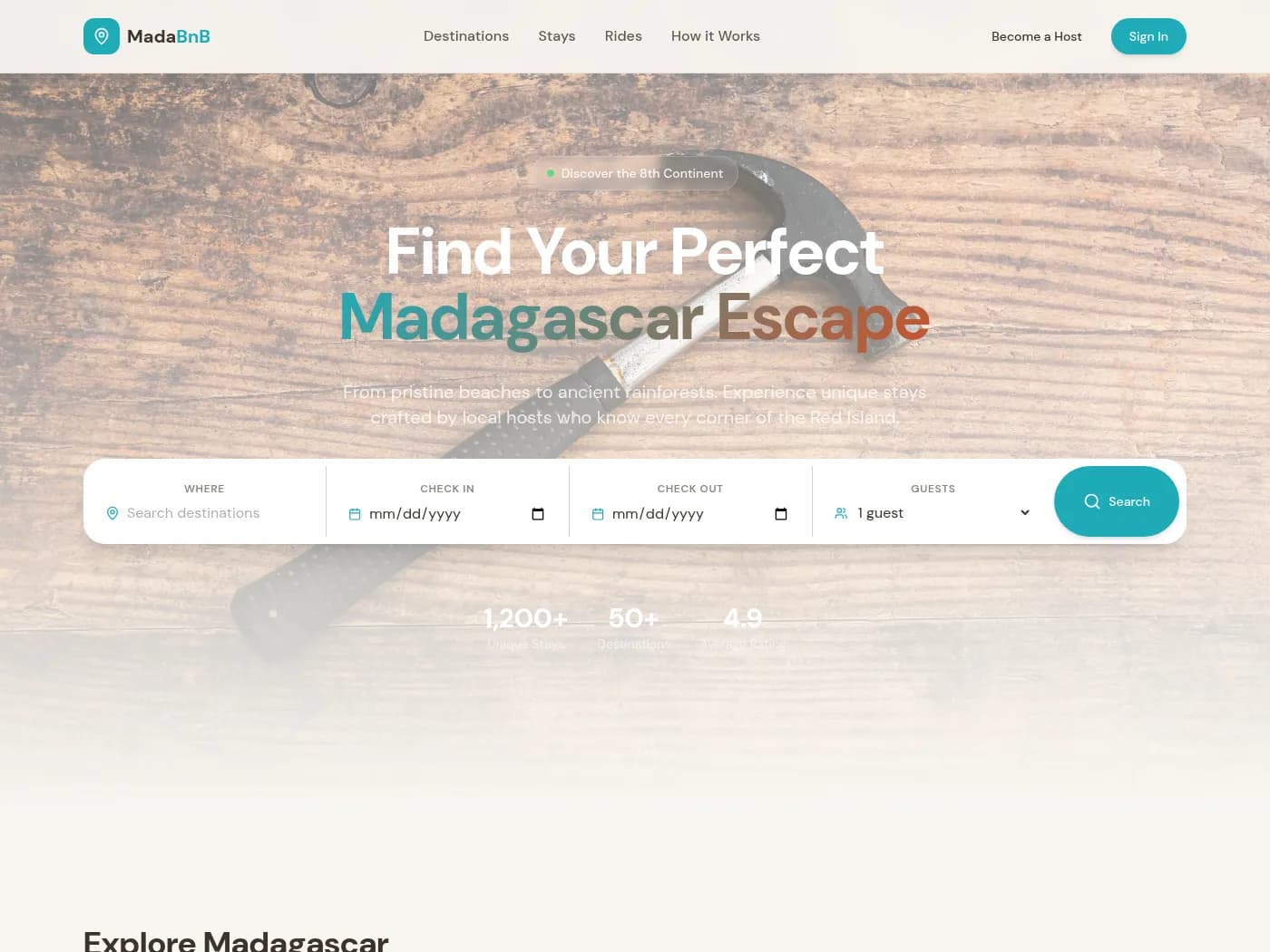 Madagascar BnB Finder