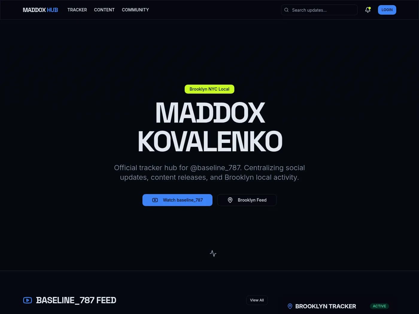 Maddox Tracker Hub
