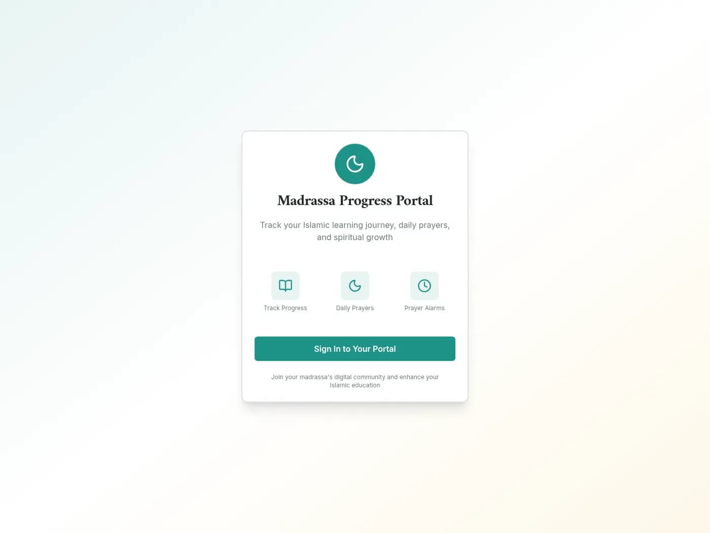 Madrassa Progress Portal
