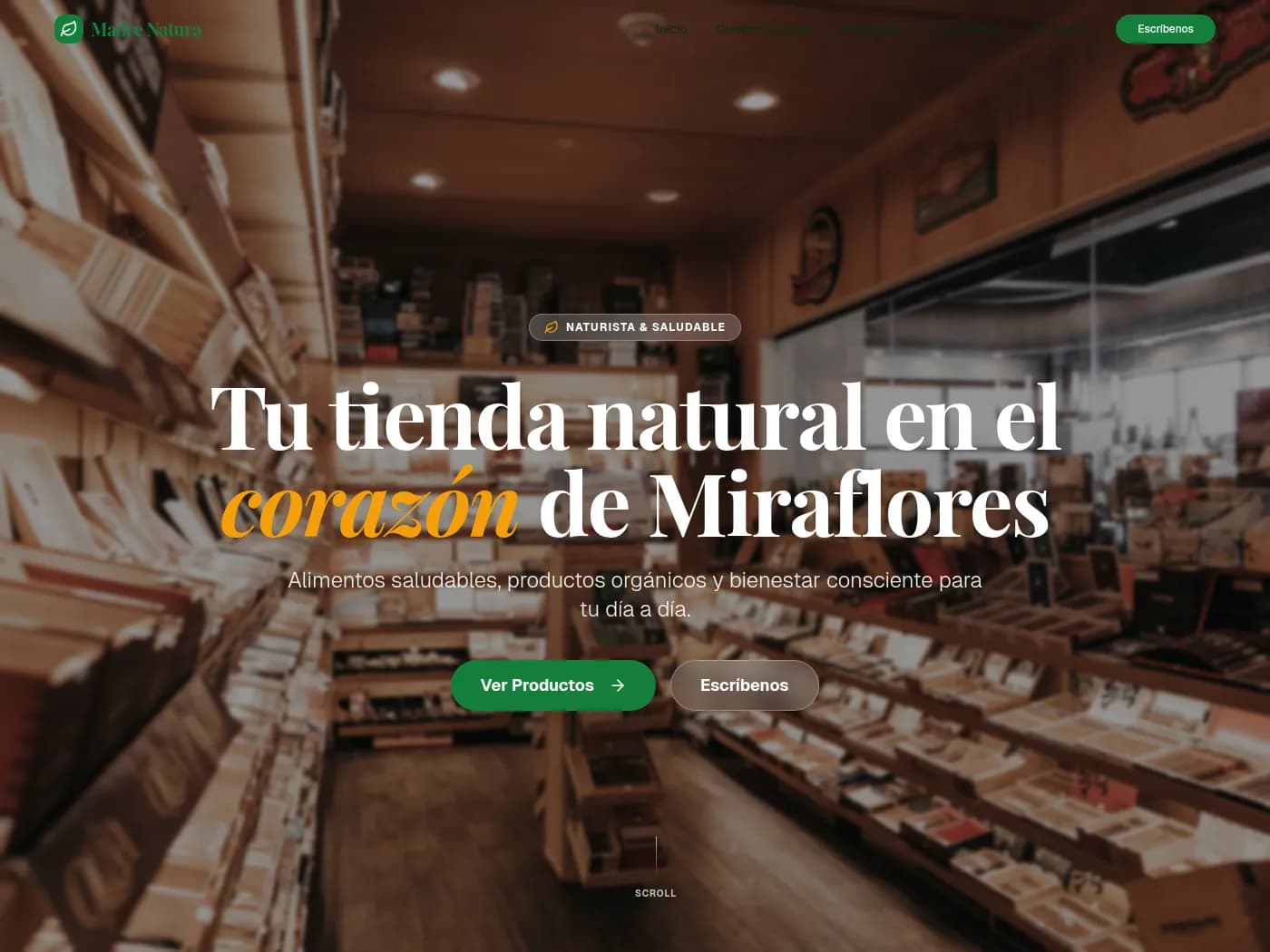 Madre Natura Website