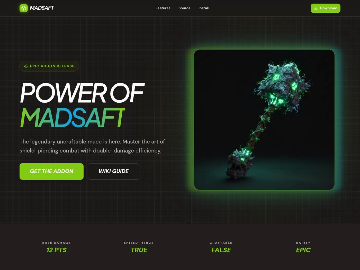 Madsaft Minecraft Addon