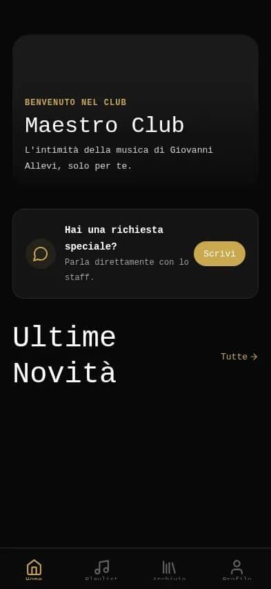 Maestro Club App