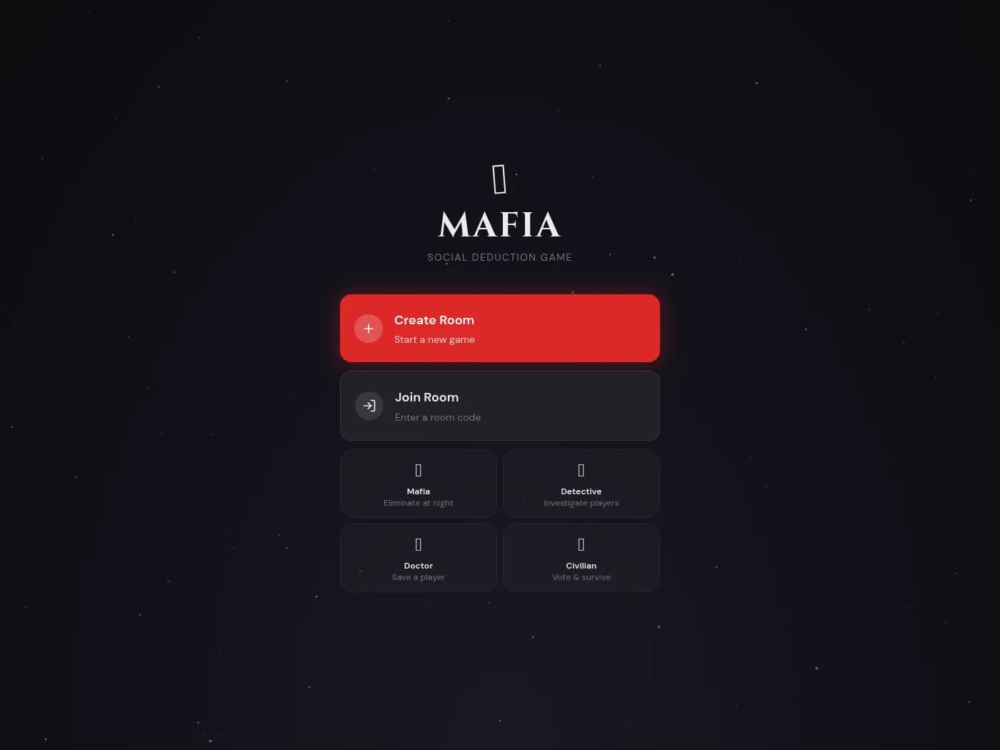 Mafia Real-Time Social Game