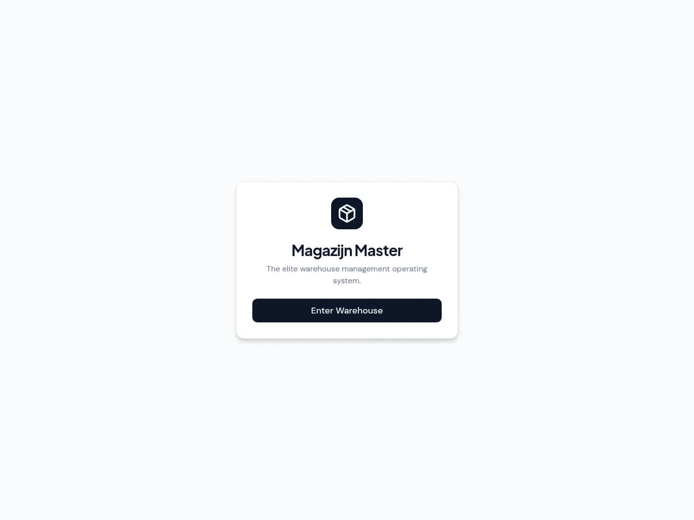 Magazijn Master