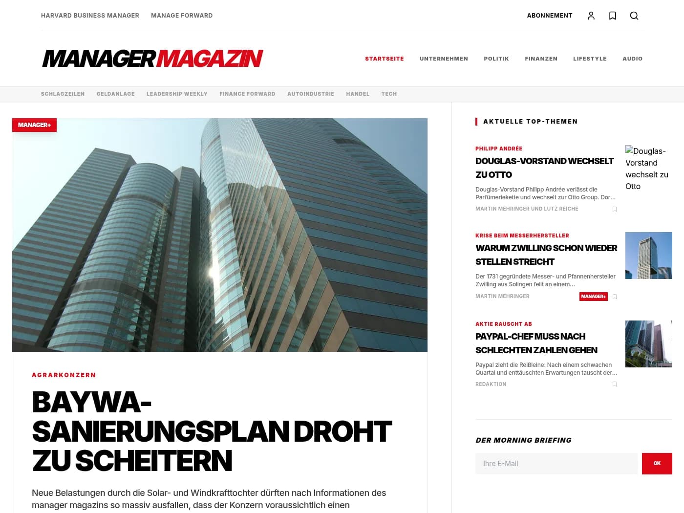 Manager Magazin Clone