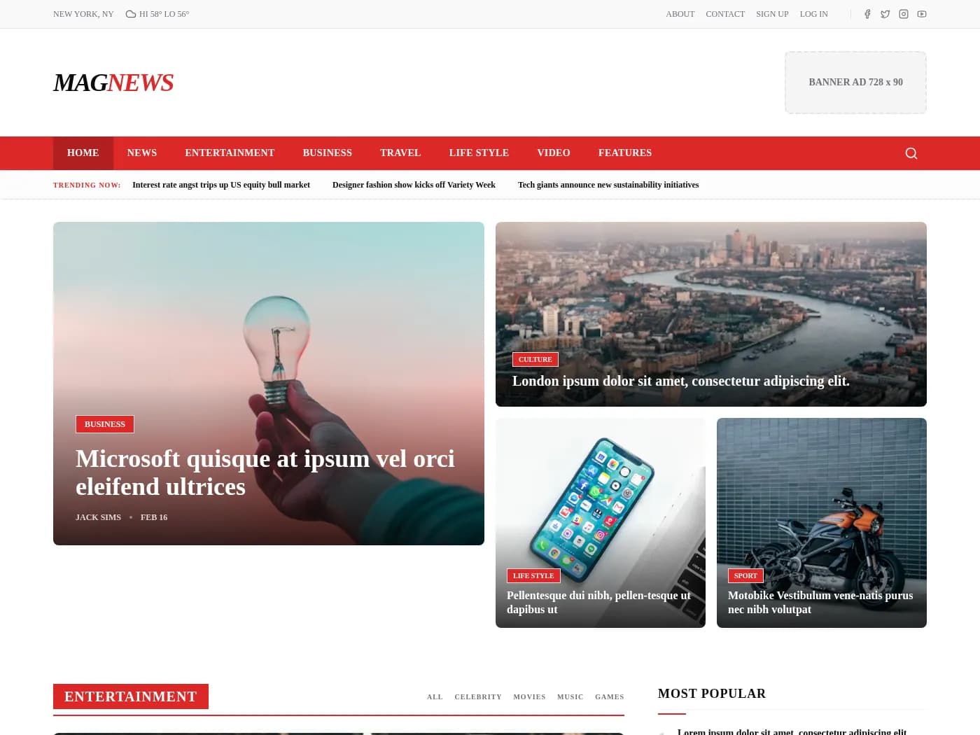MagNews React Clone