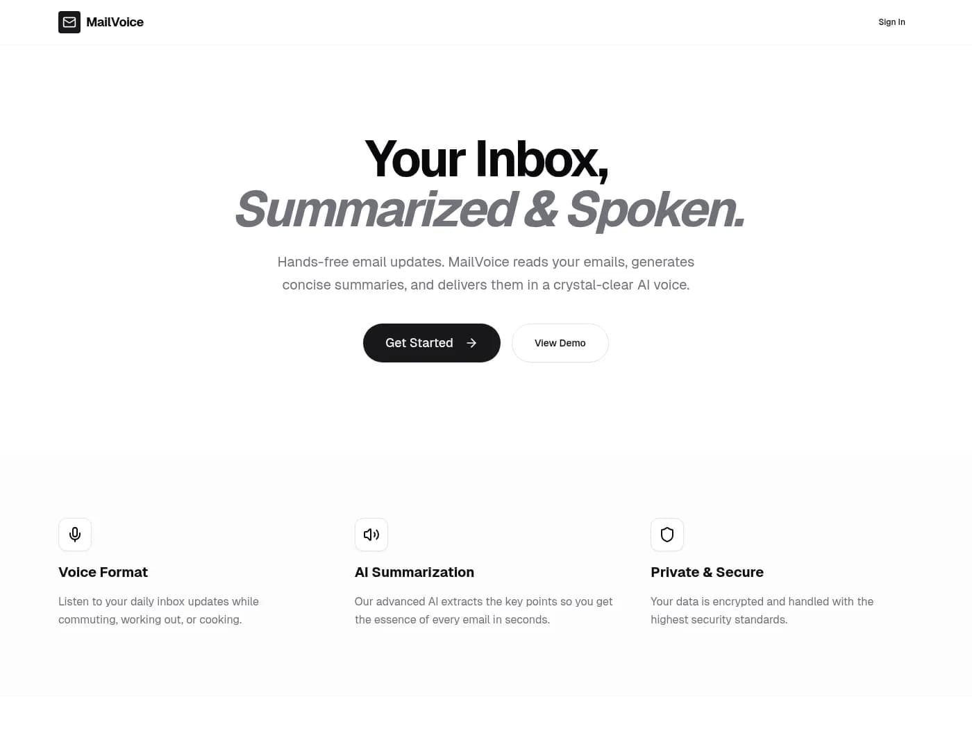 Mail Voice Agent