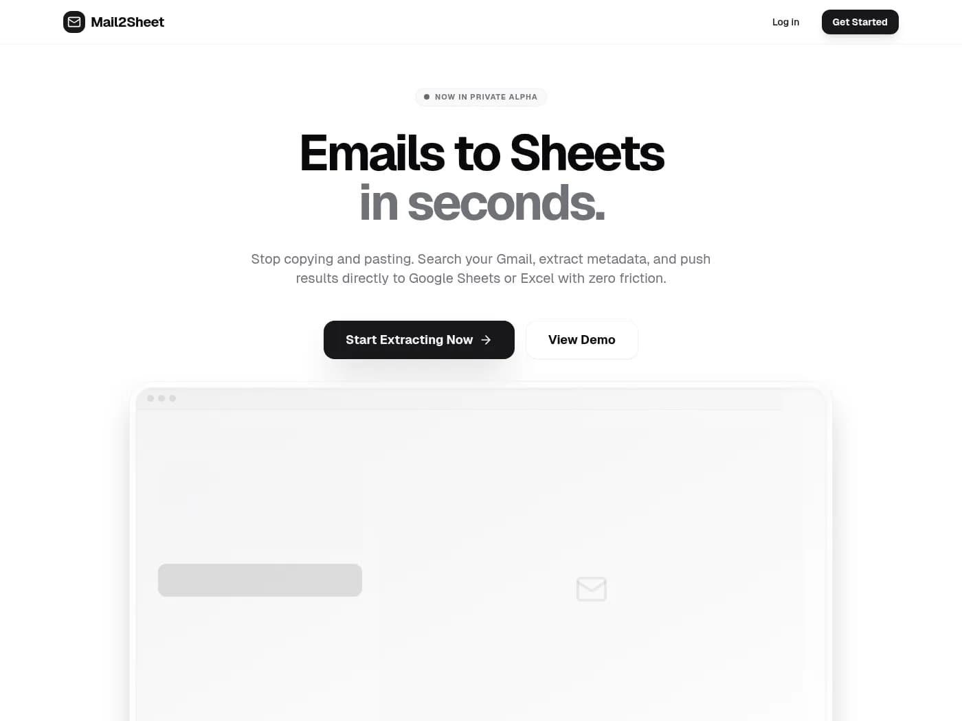 Mail2Sheet Desktop