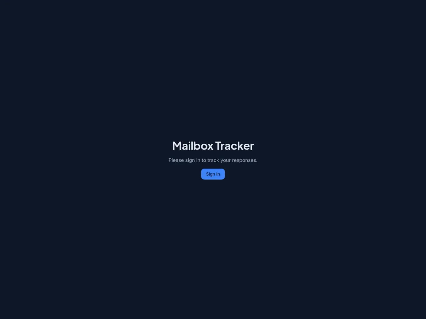 Mailbox Response Tracker
