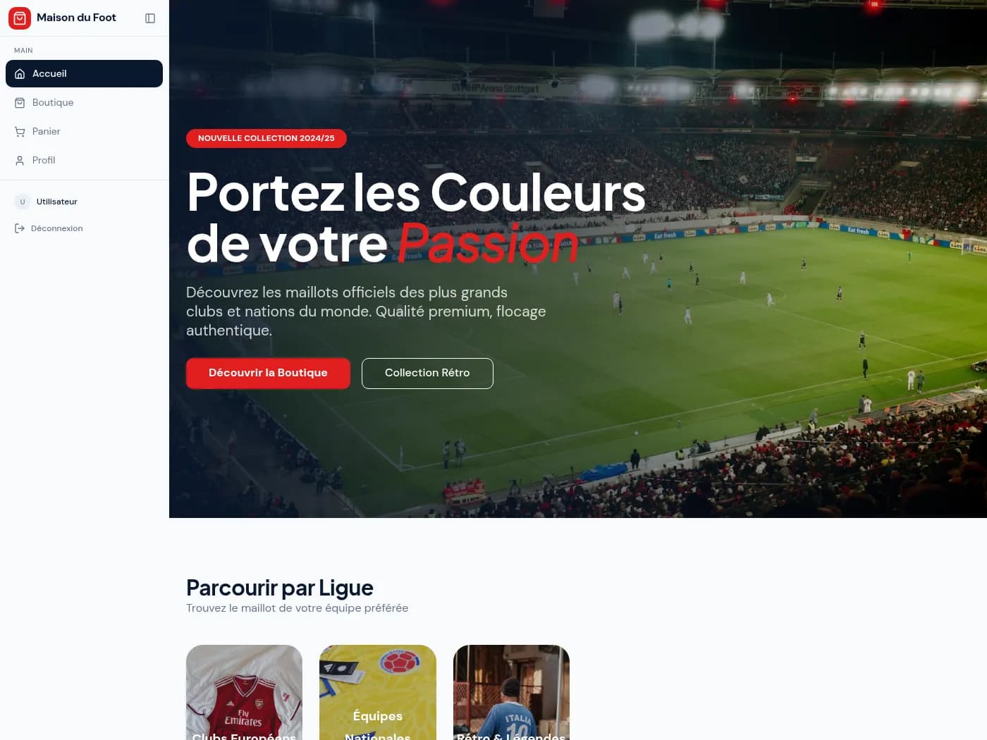 Maillot Foot Boutique