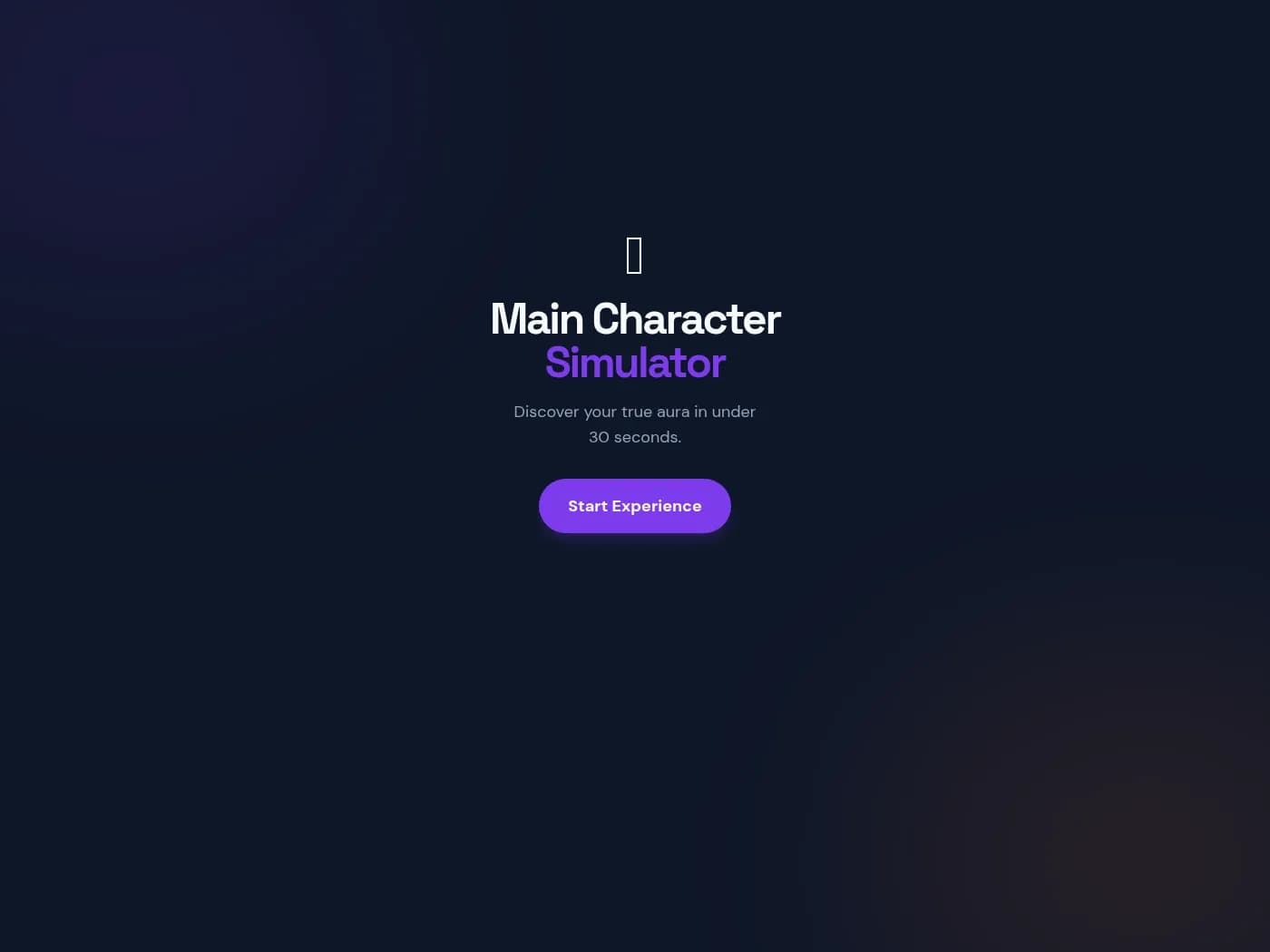 Main Character Simulator