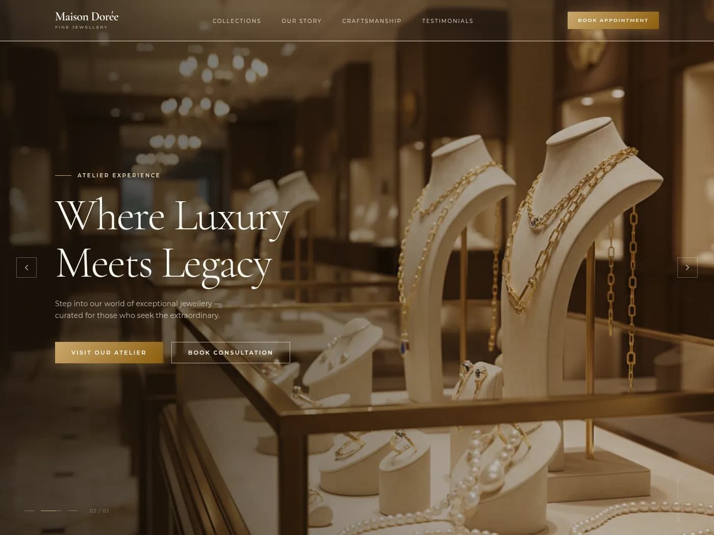 Maison Dorée Web Template