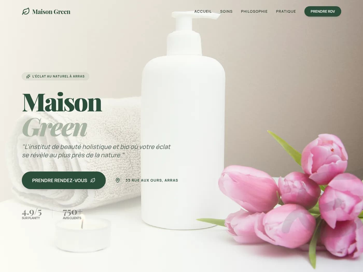 Maison Green Beauty Site
