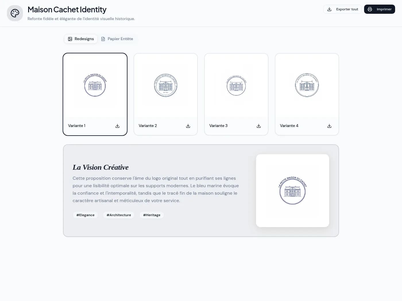 Maison Cachet Logo Redesign