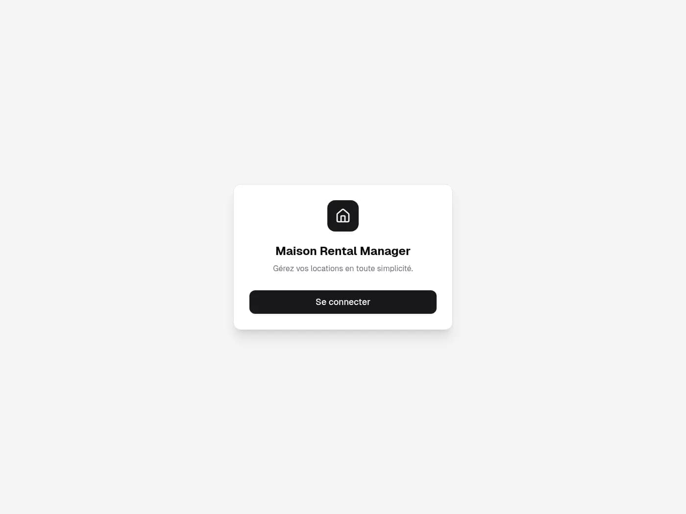 Maison Rental Manager