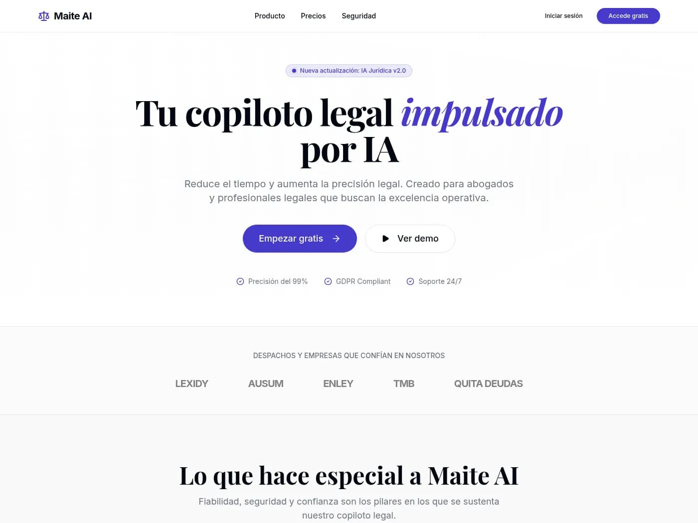 Maite.ai Clone