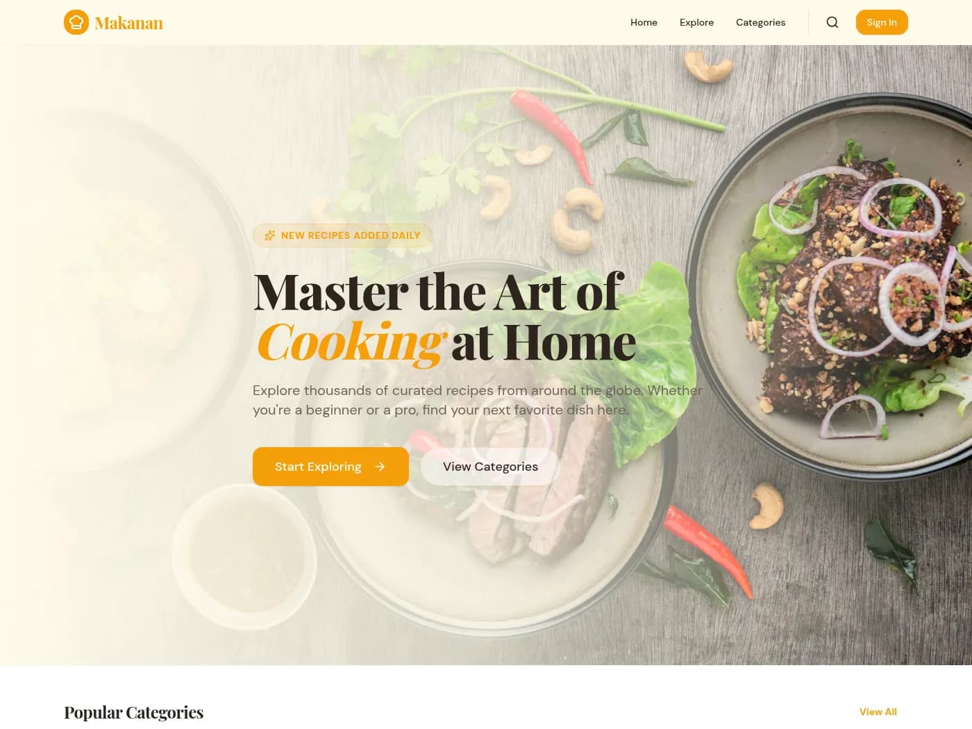 Makanan Recipe Explorer