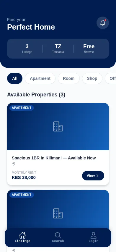Makazi Mobile SaaS