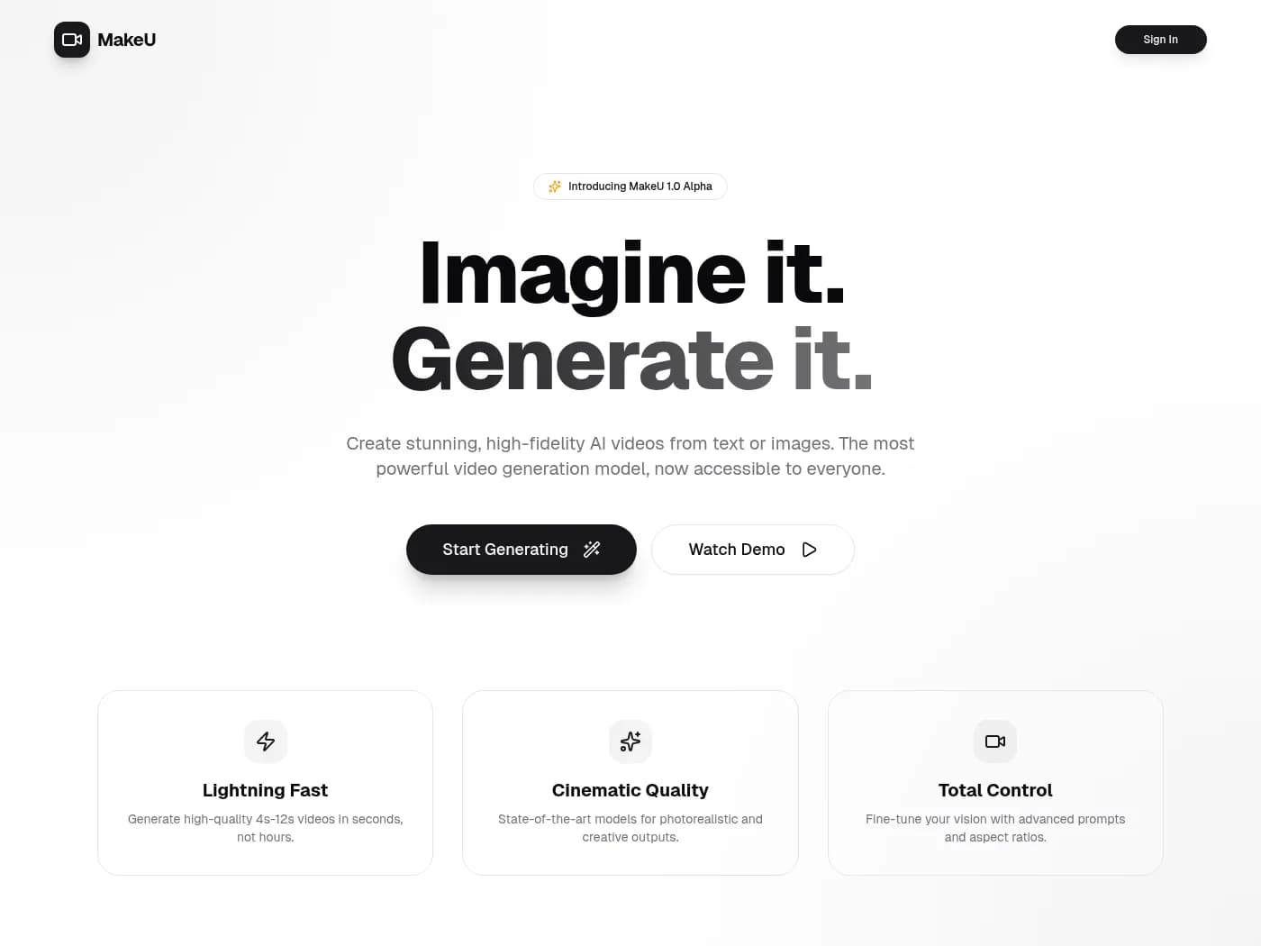 MakeU AI Video Generator