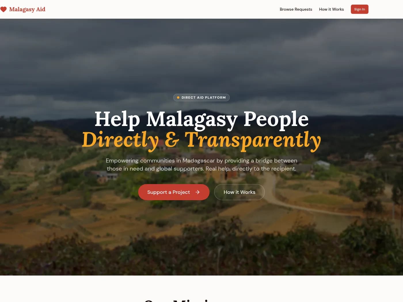 Malagasy Aid Platform