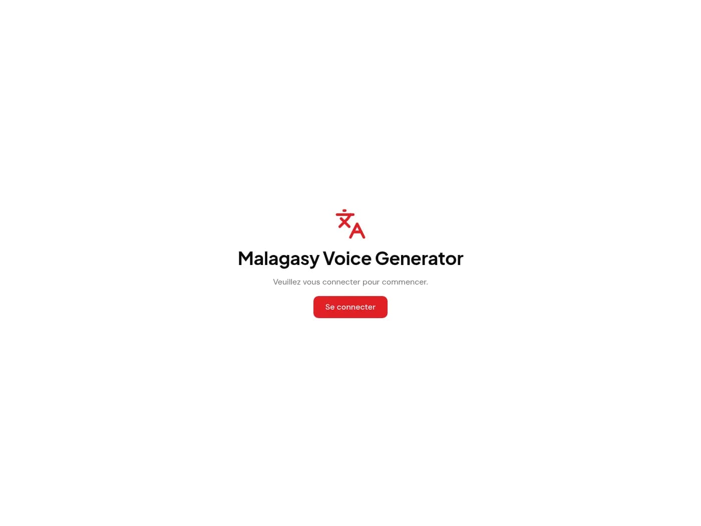 Malagasy Voice Generator