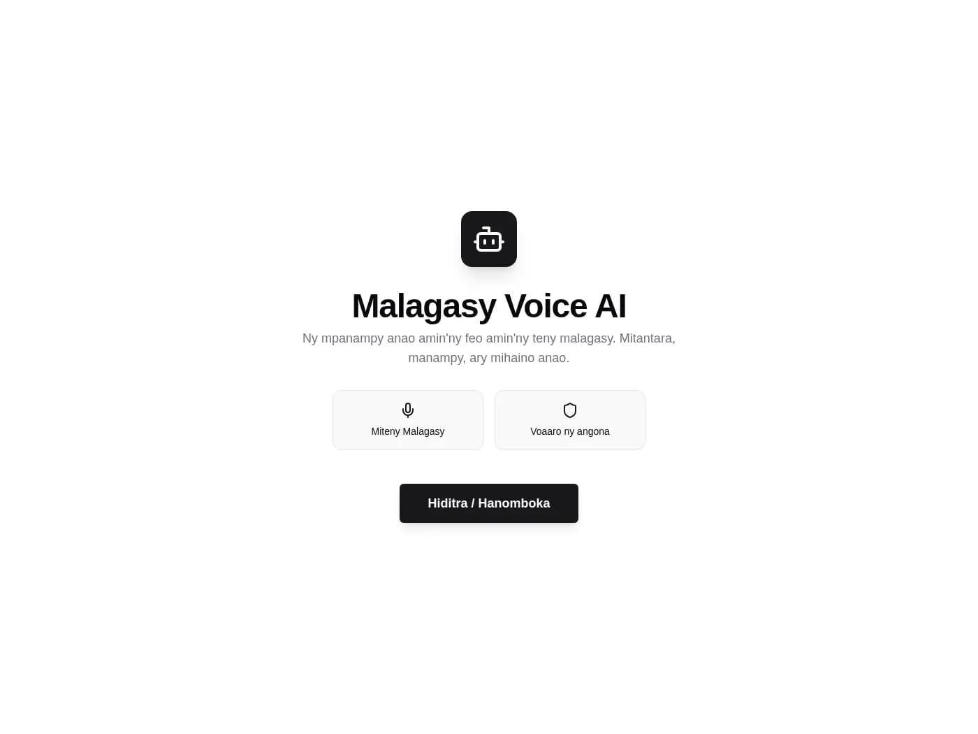 Malagasy Voice Assistant