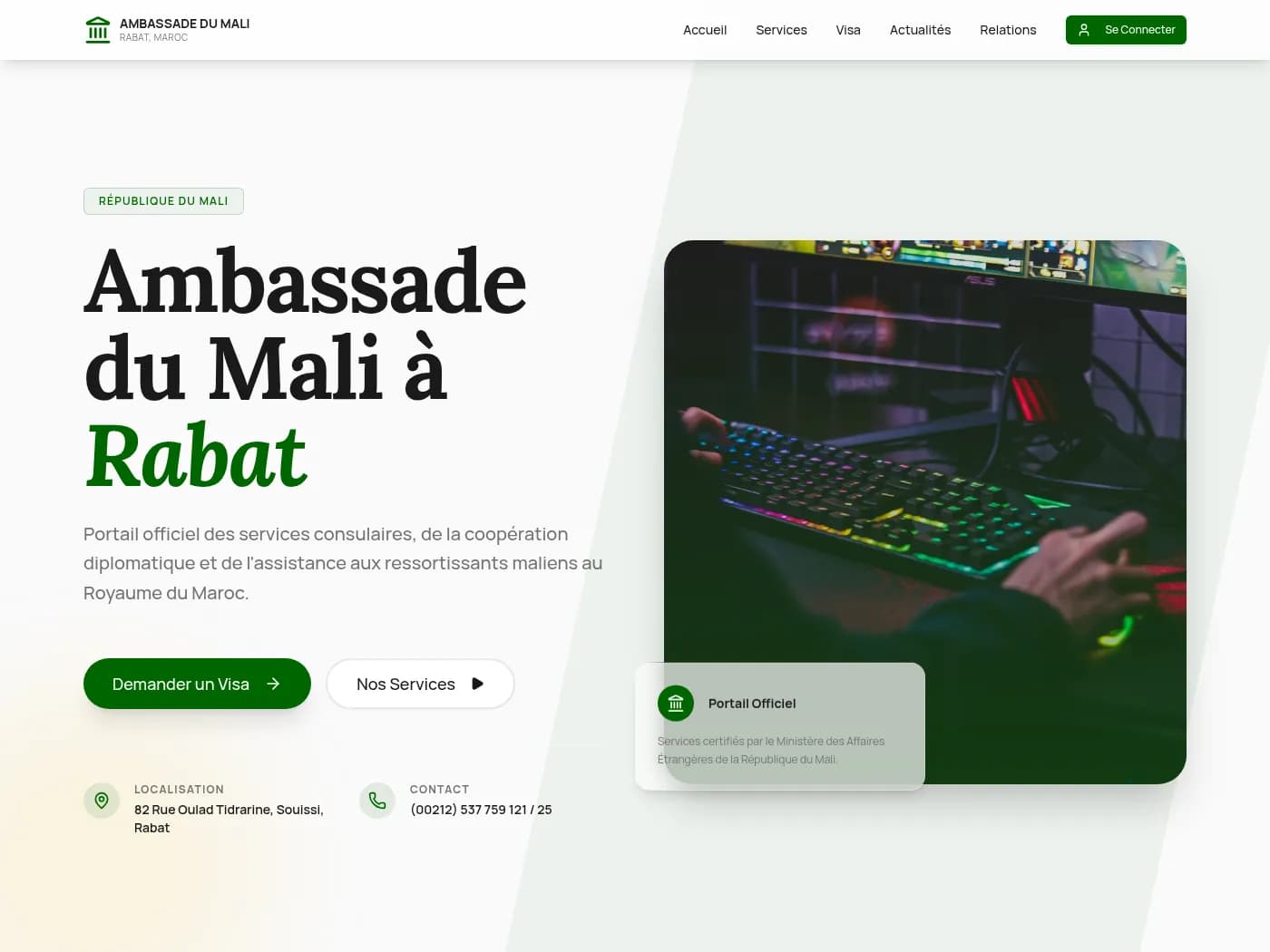 Mali Embassy Rabat Portal