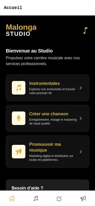 Malonga Studio App