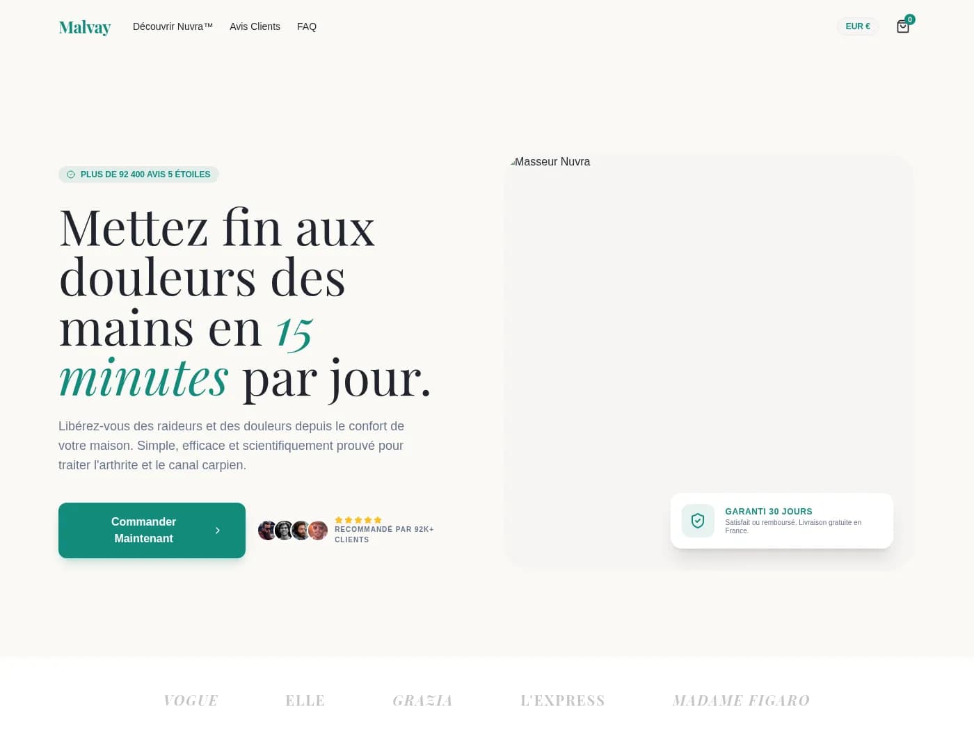 Malvay France Relaunch