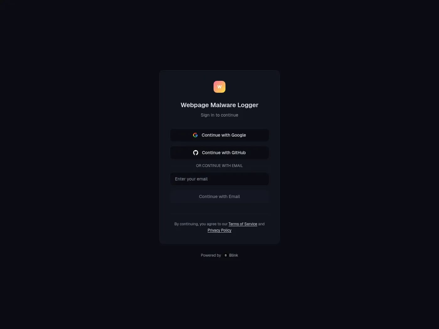 Webpage Malware Logger
