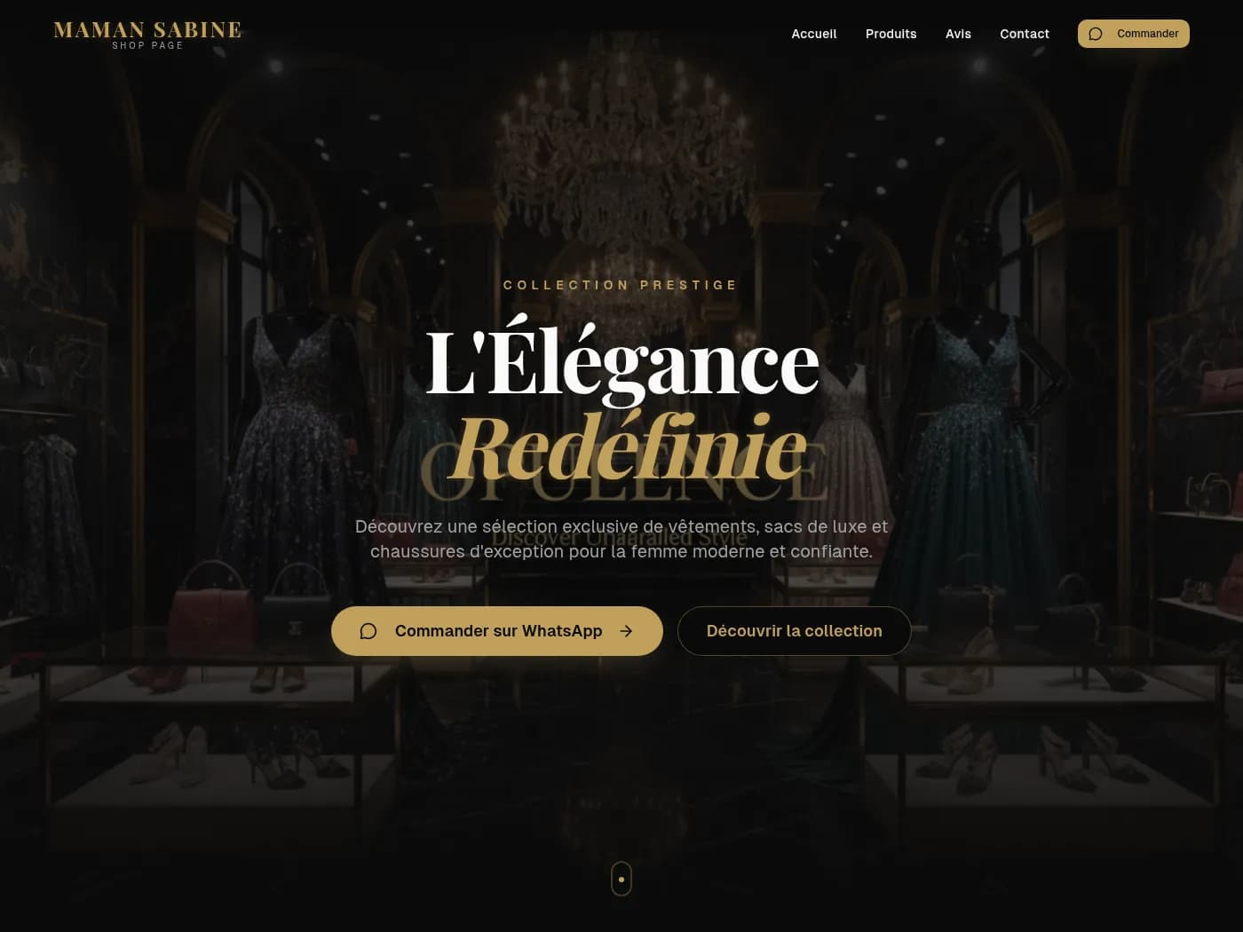 MAMAN SABINE Shop Page