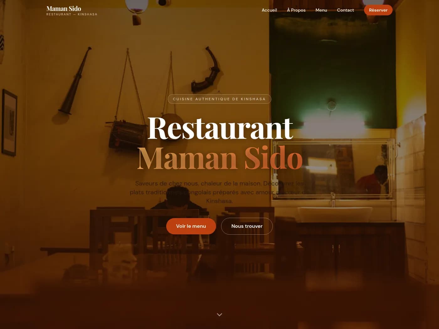 Maman Sido Restaurant Site