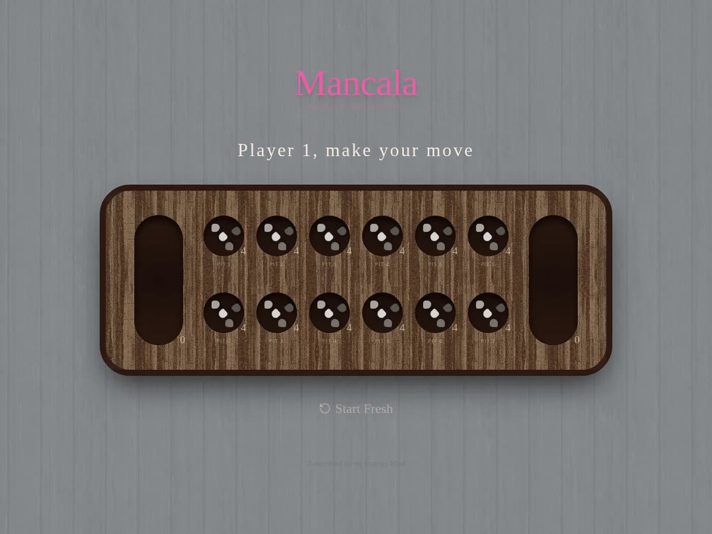 Digital Mancala Game