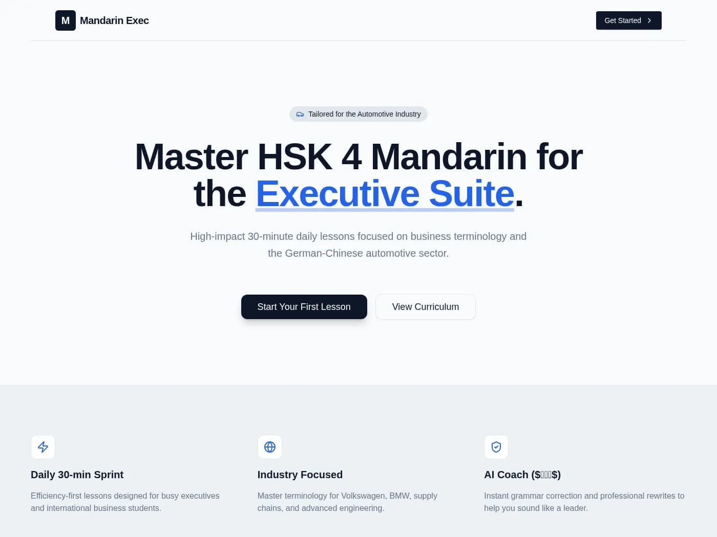 Mandarin Exec Coach