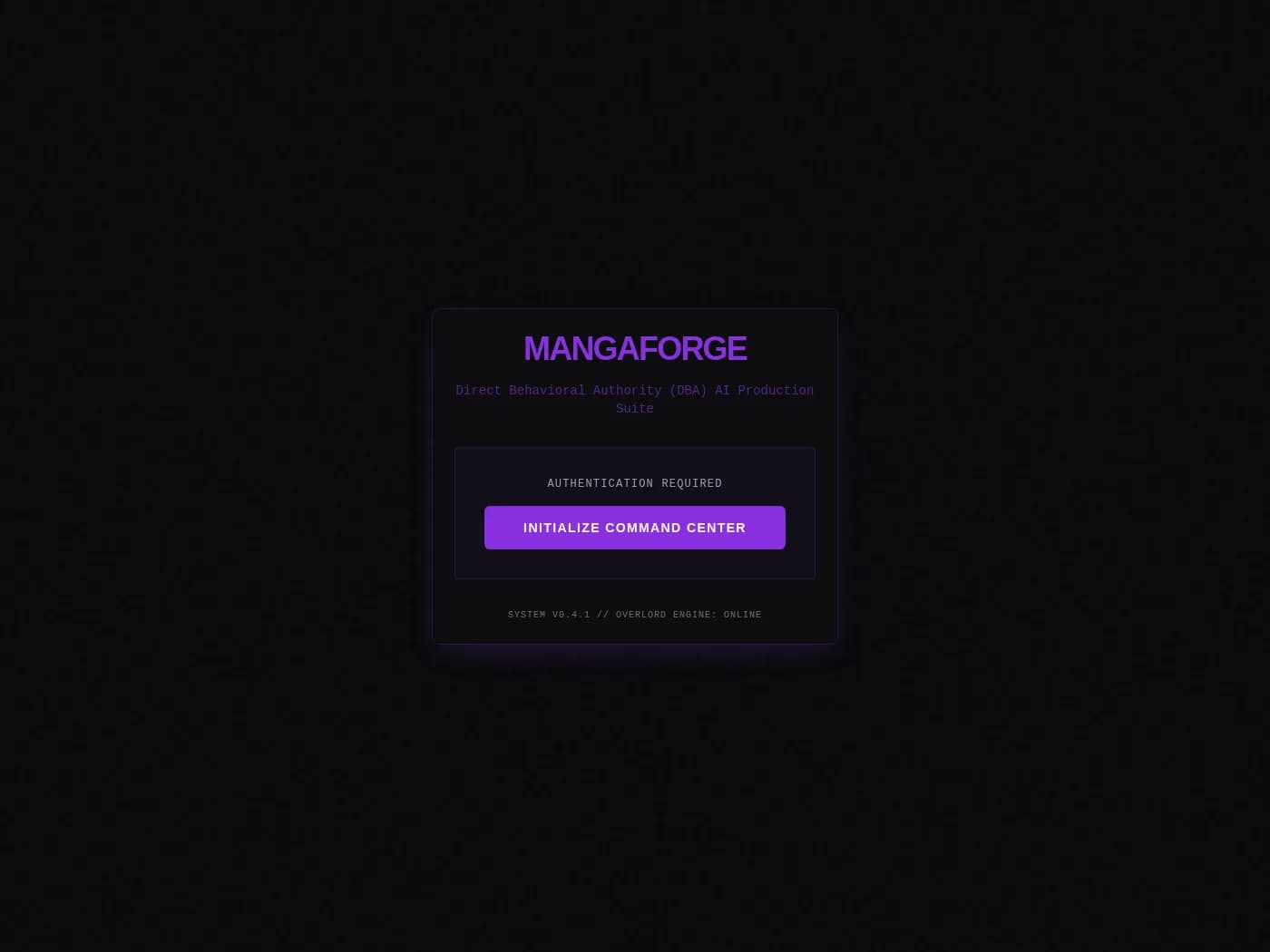 MangaForge AI Studio
