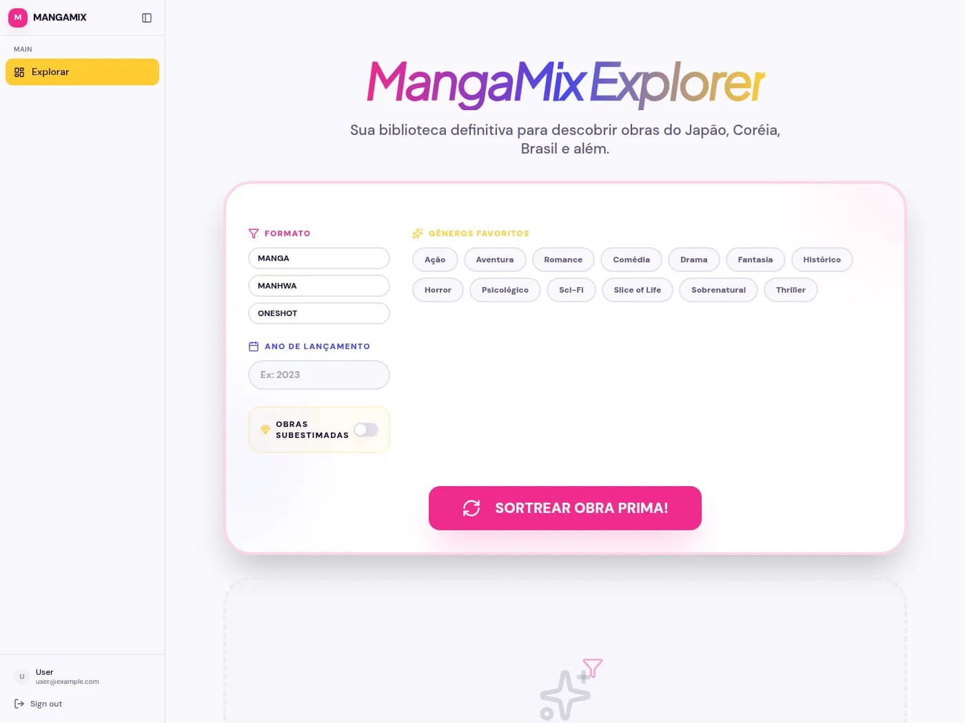 MangaMix Explorer