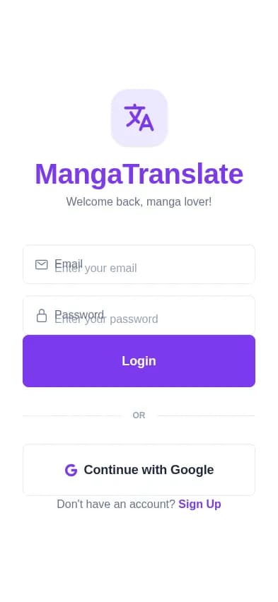 Manga Translate App