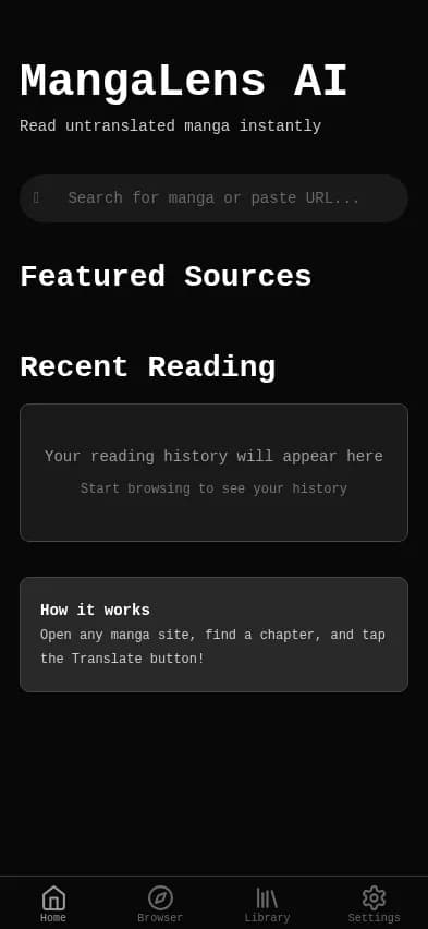 MangaLens AI Reader