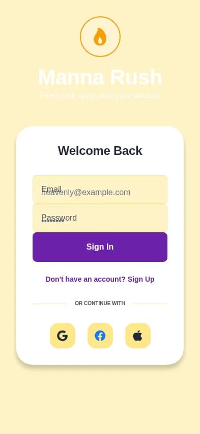 Manna Rush Trivia App