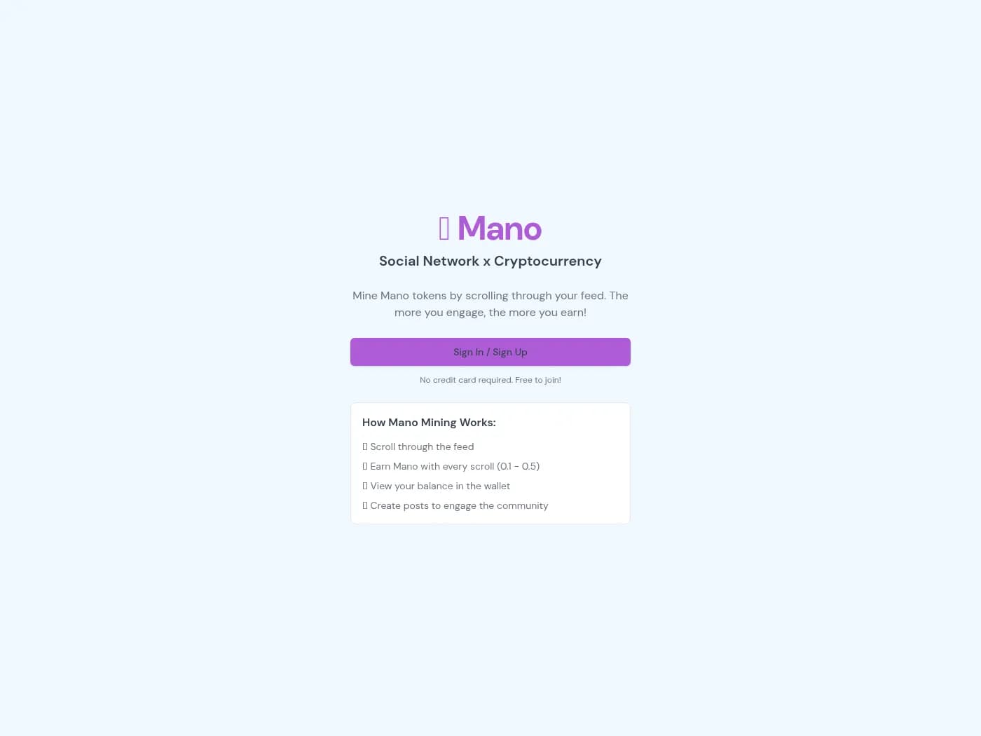 Mano Social Network