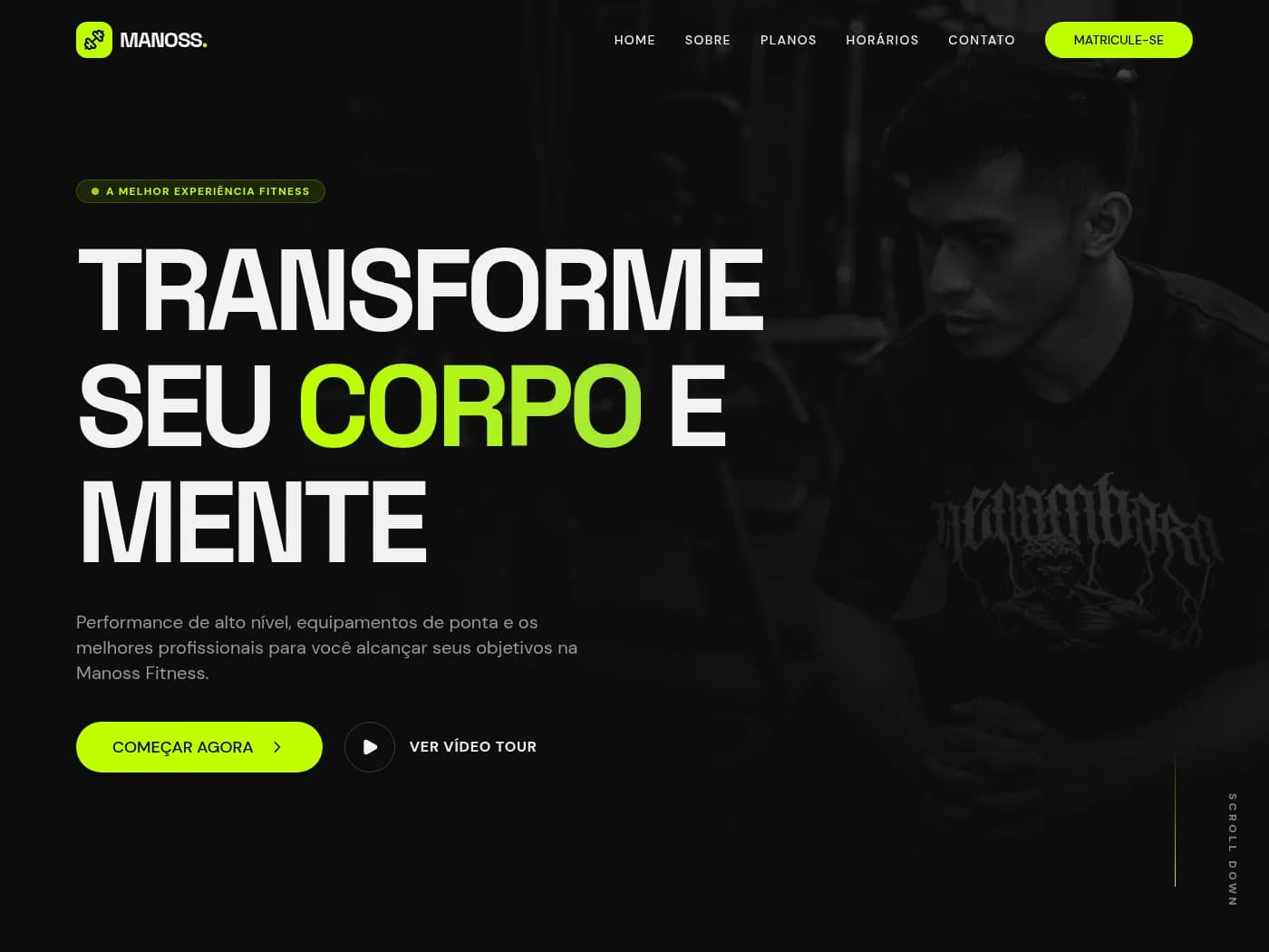 Manoss Fitness Website